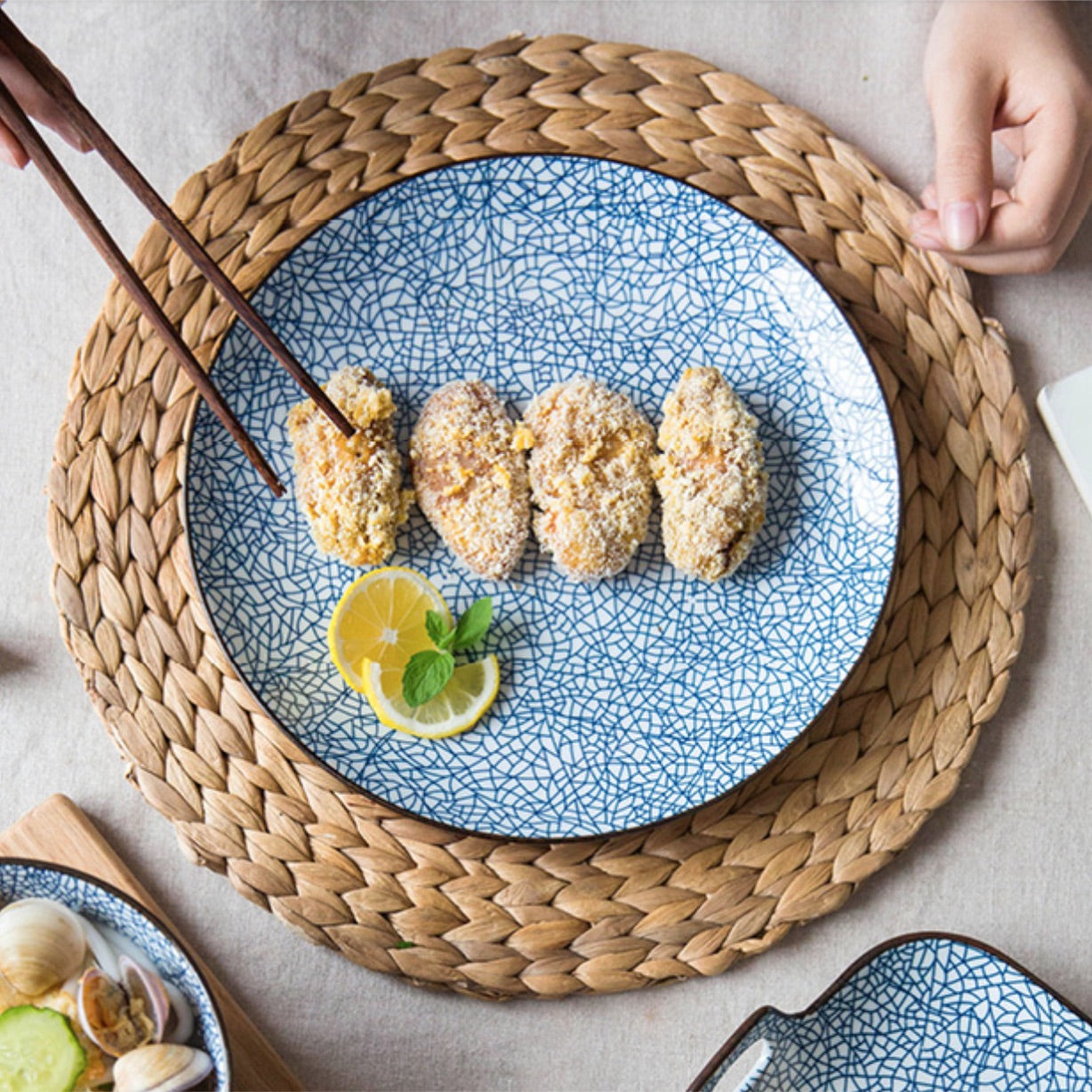 Buy Modern Oriental Ceramic Plate in Cracked Patterns at 20% off ...