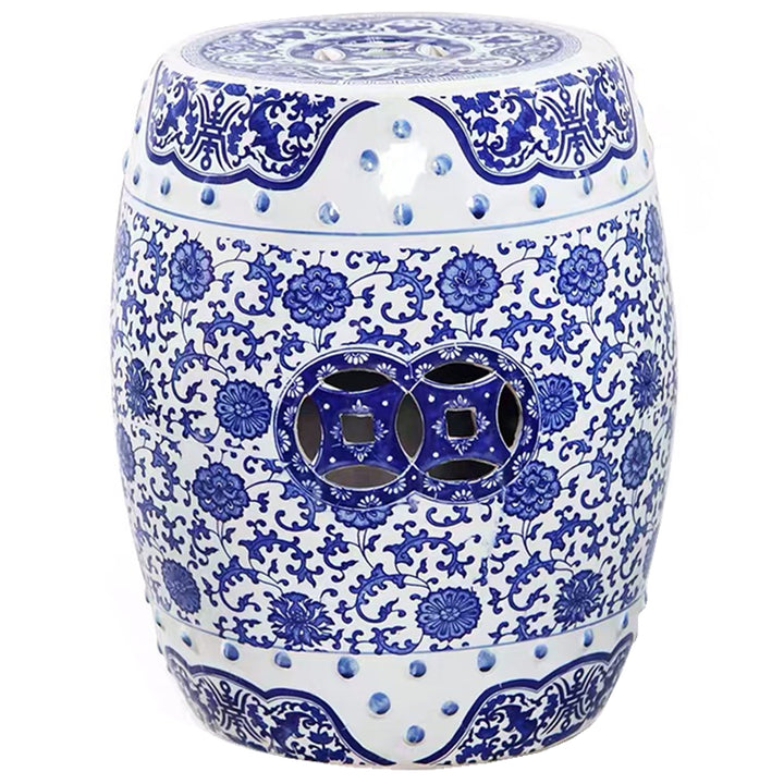 Buy Blue and White Chinese Ceramic Stool – Staunton and Henry