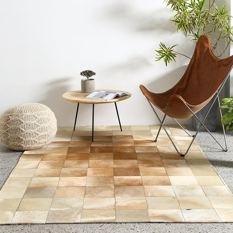 Cream and Fawn Square Patchwork Hide Rug Hong Kong – Staunton and Henry