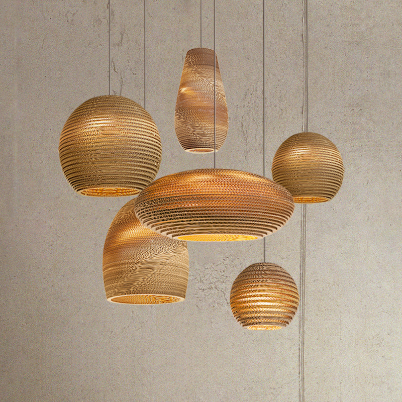 Recycled Cardboard Pendant Light – Staunton and Henry