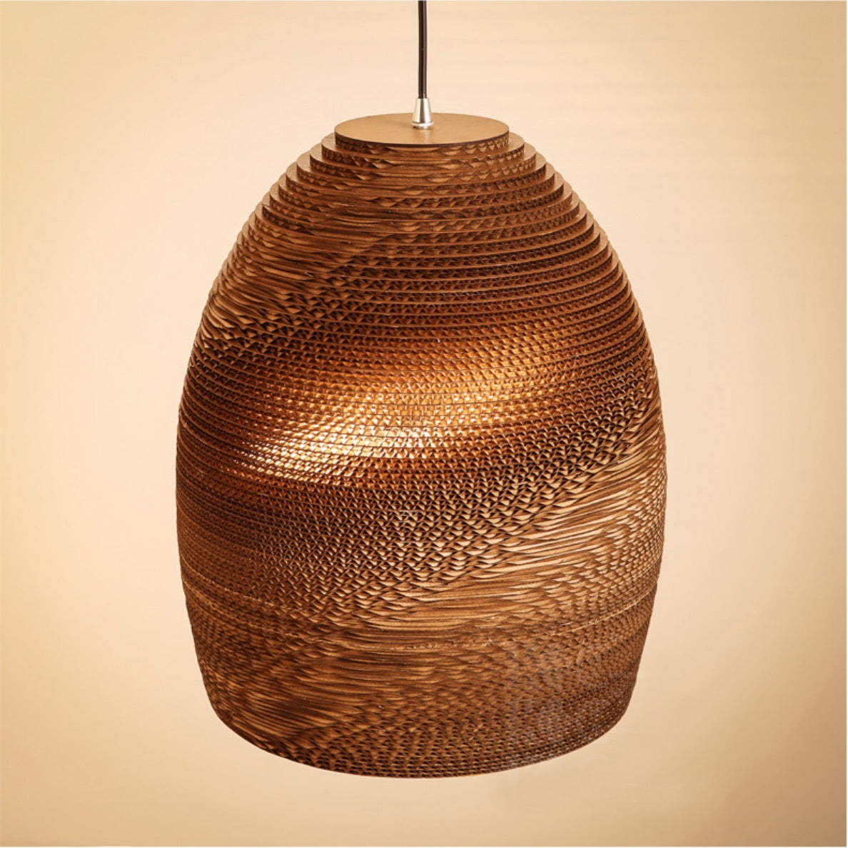 Recycled Cardboard Pendant Light – Staunton and Henry