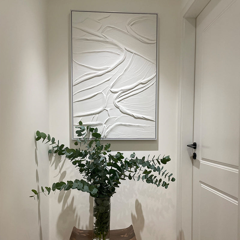 Buy Abstract White Oil Painting at 20% off Retail – Staunton and Henry