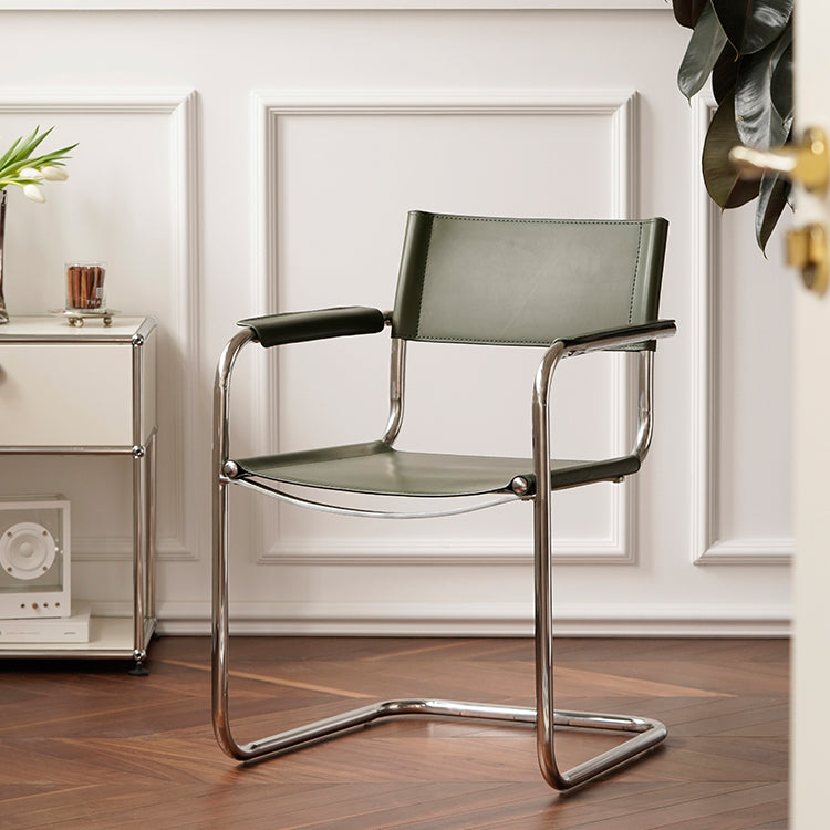 Buy Mid Century Modern S34 Style Leather and Chrome Chair at 20% off ...
